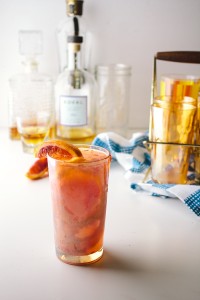 Blood Orange Smash Cocktail
